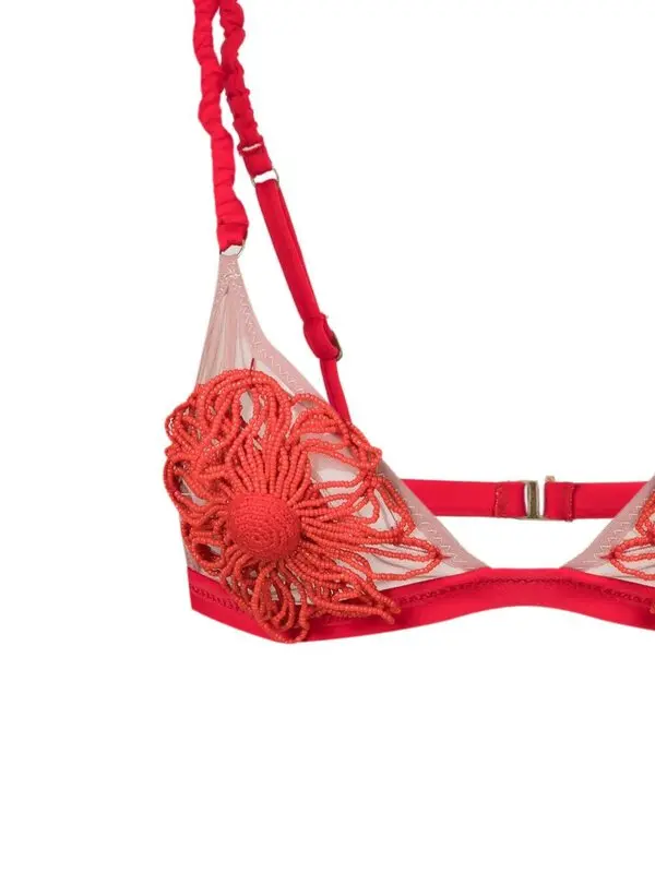 AMIR SLAMA Floral-appliqué Bikini