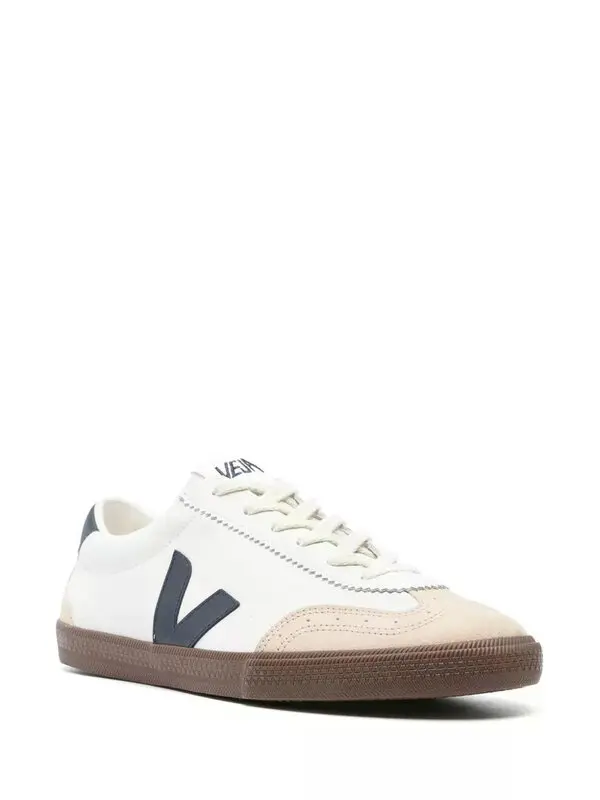VEJA Volley Logo-patch Panelled Low-top Sneakers - White