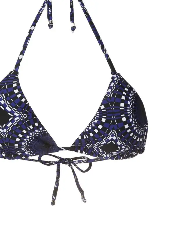 AMIR SLAMA Abstract-pattern Triangle Bikini