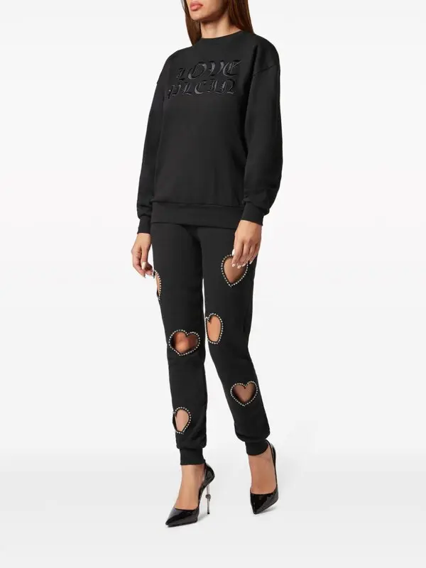 Philipp Plein Logo-patch Cotton Sweatshirt