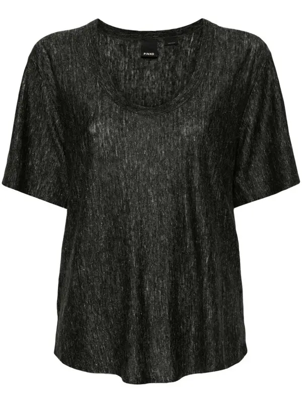 Pinko Short-sleeve Linen T-shirt