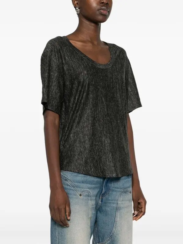 Pinko Short-sleeve Linen T-shirt