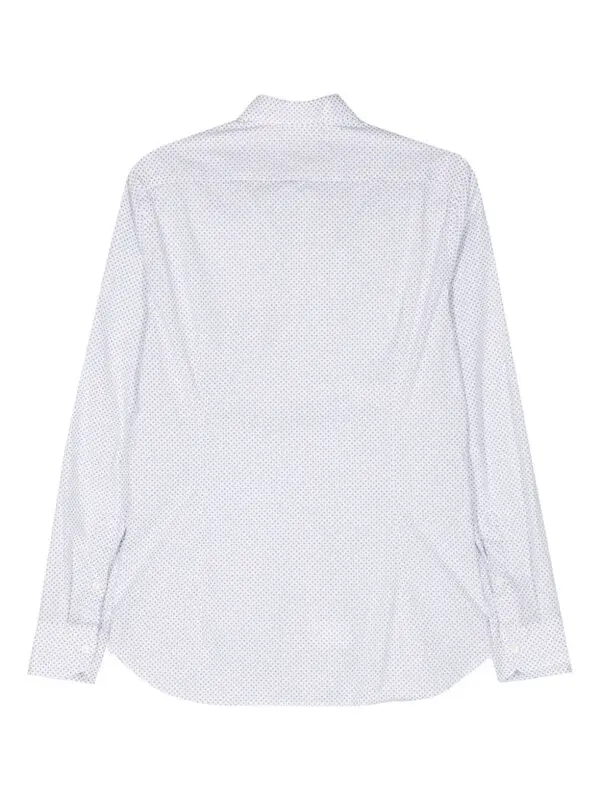 TINTORIA MATTEI 954 Geometric-print Cotton-blend Shirt