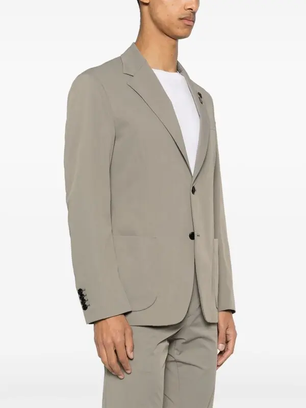 LARDINI Taffeta Single-breasted Blazer