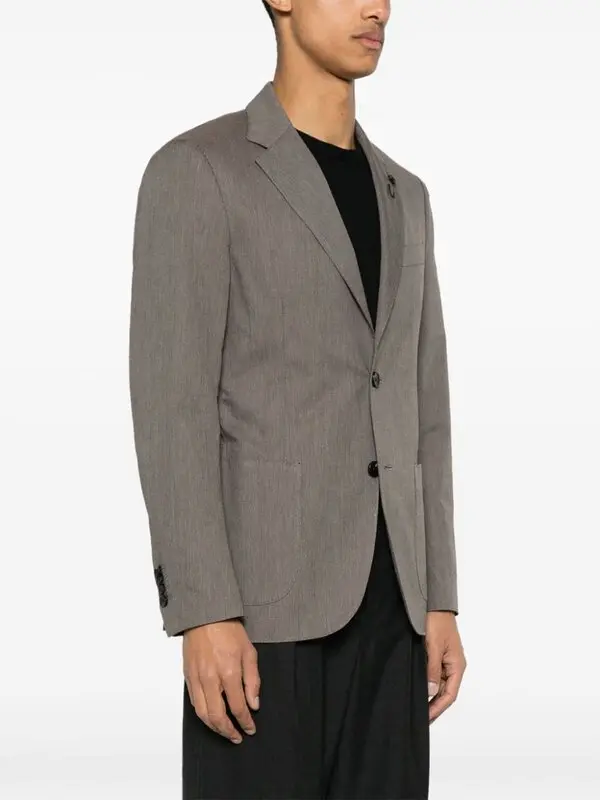 LARDINI Slub-texture Blazer