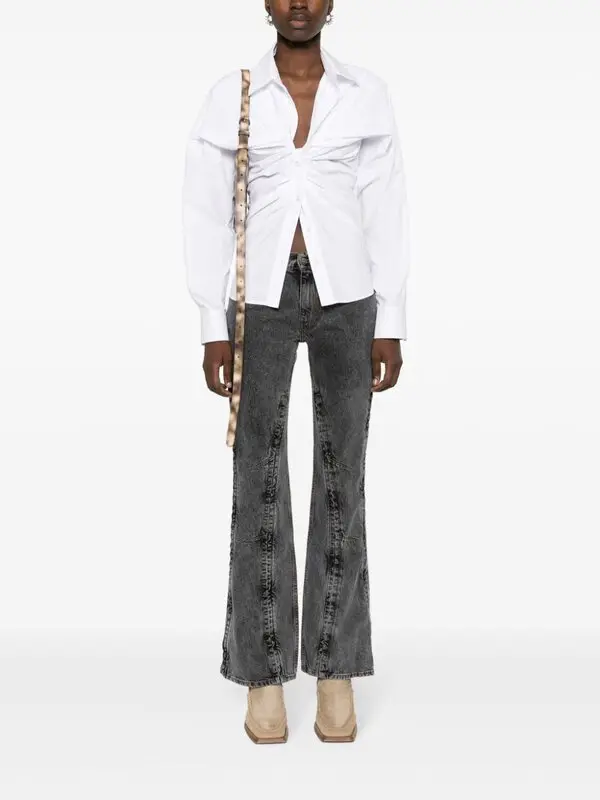 Y/project Faded Bootcut Jeans - Black