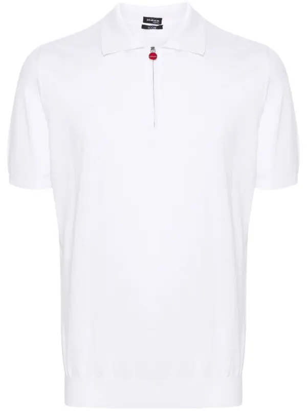 Kiton Fine-ribbed Cotton Polo Shirt