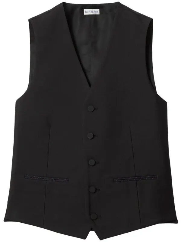 Burberry Wool-silk Blend Waistcoat
