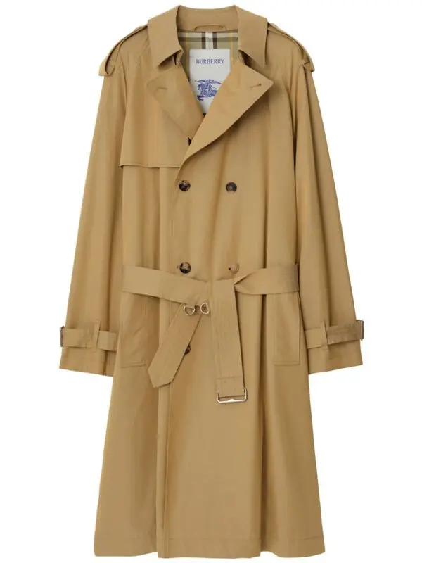 Burberry Long Garbadine Trench Coat
