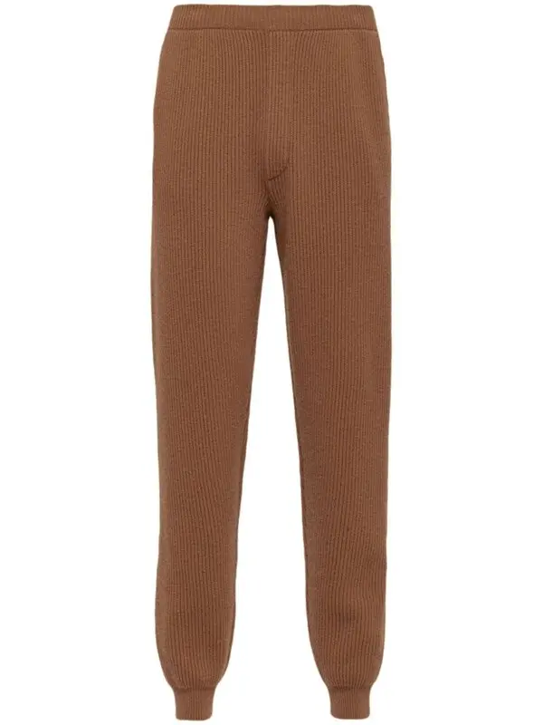 Prada Cashmere Tapered Track Pants