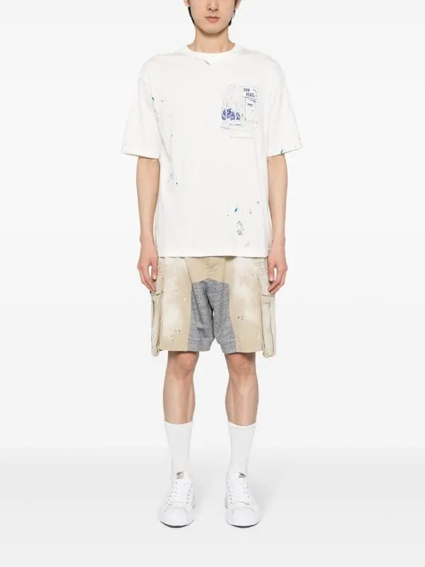 DOMREBEL Scuff Door Graphic-print T-shirt - Neutrals
