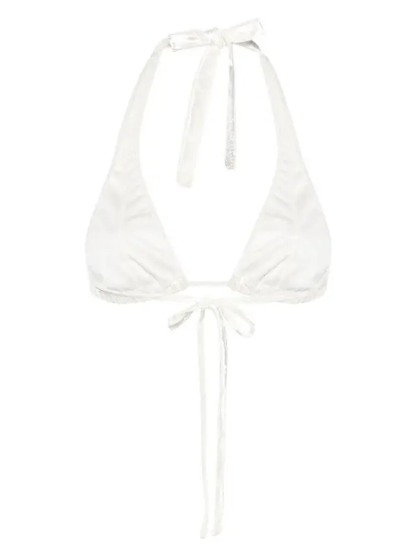 FORTE_FORTE Triangle Velvet Bikini Top