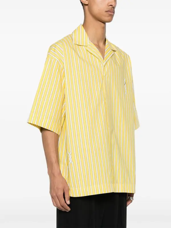 Jacquemus Striped Polo Cotton Shirt