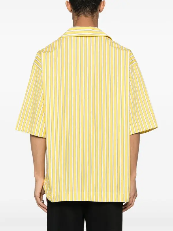 Jacquemus Striped Polo Cotton Shirt