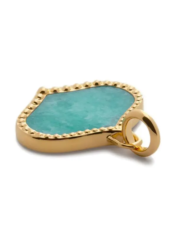 Monica Vinader Lotus Amazonite Pendant Charm