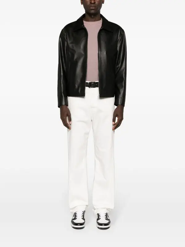 Sandro Zip-up Leather Jacket