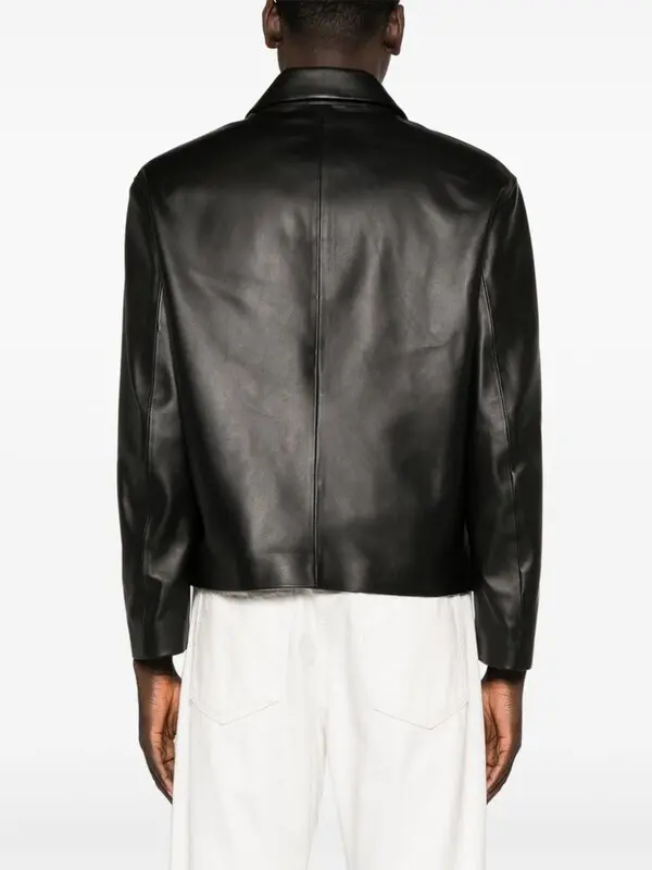 Sandro Zip-up Leather Jacket
