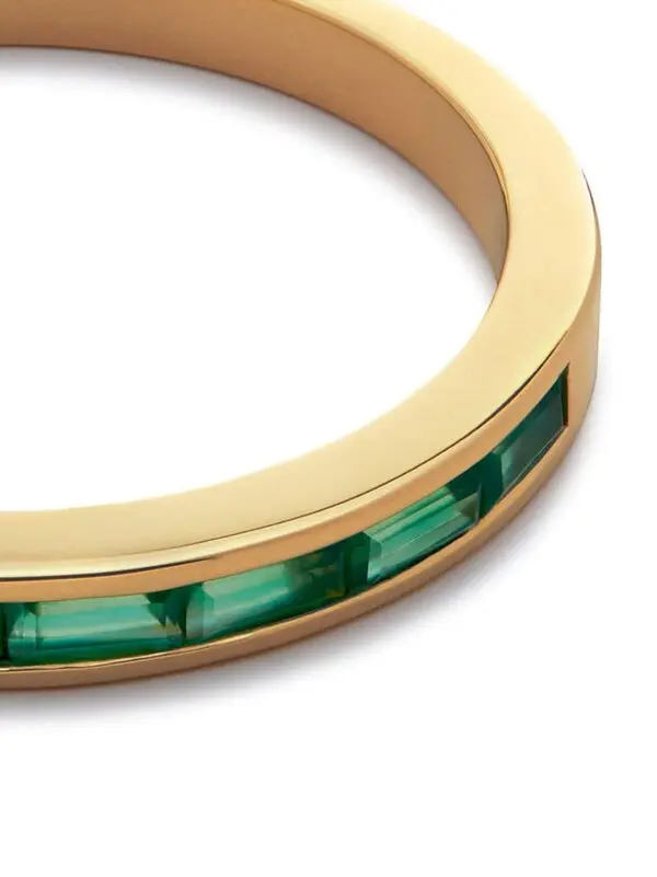 Monica Vinader Mini Baguette Half Eternity Ring - Gold
