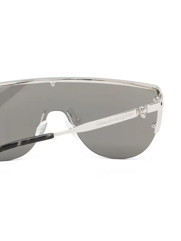 Alexander McQueen Shield Sunglasses - Silver