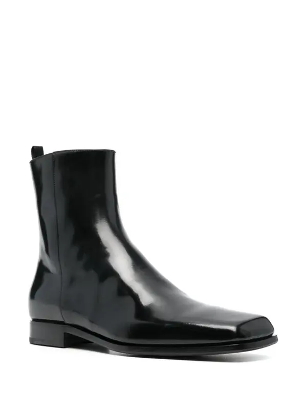 Prada Square-toe Ankle Boots