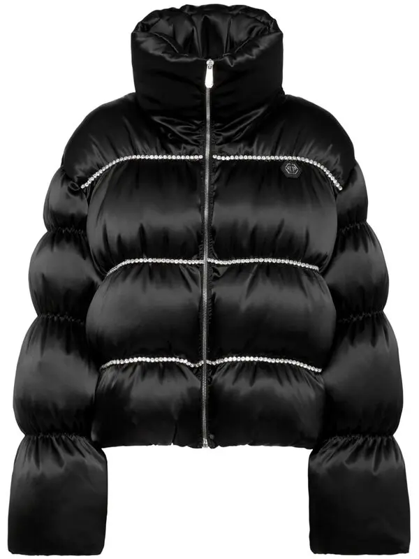 Philipp Plein Crystal-embellished Down Jacket