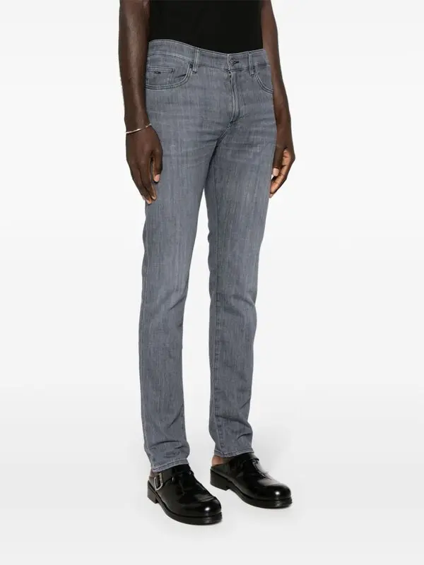 BOSS Mid-rise Slim-fit Jeans - Grey