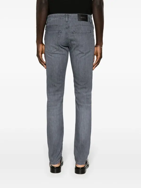 BOSS Mid-rise Slim-fit Jeans - Grey