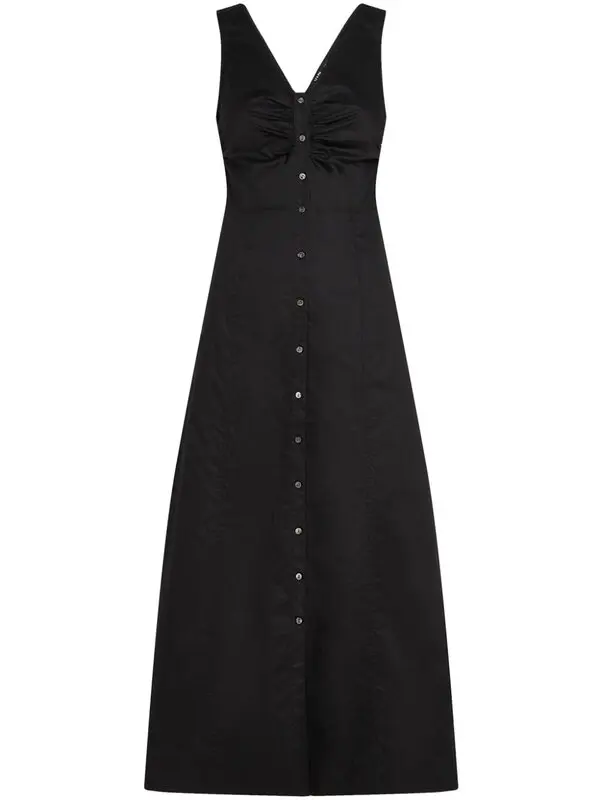 Karl Lagerfeld Cotton Maxi Shirt Dress