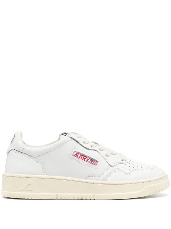 AUTRY Liberty Island Leather Sneakers - White