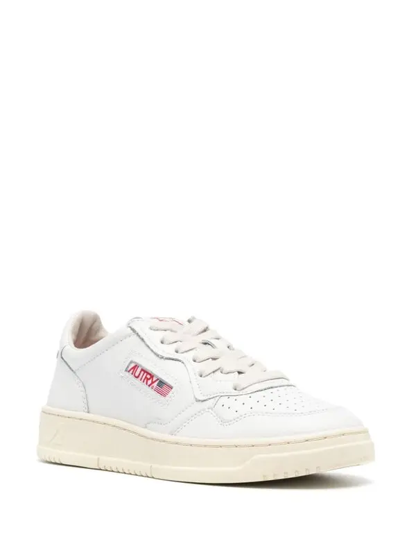 AUTRY Liberty Island Leather Sneakers - White