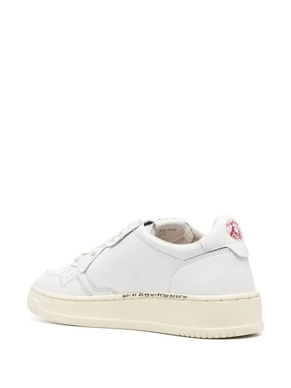 AUTRY Liberty Island Leather Sneakers - White