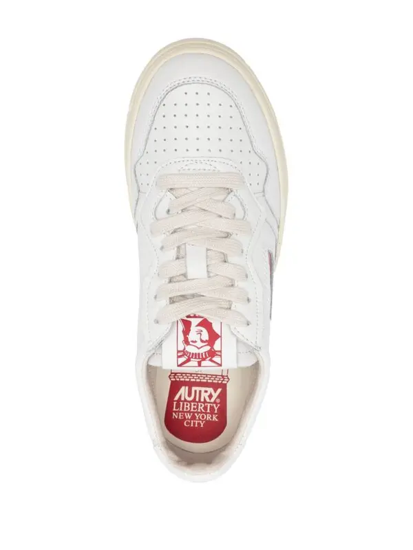 AUTRY Liberty Island Leather Sneakers - White
