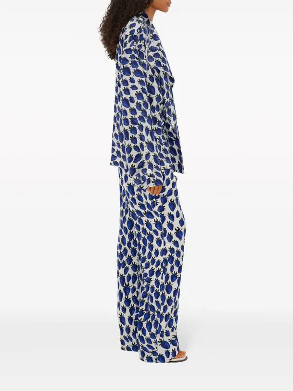 Burberry Strawberry Print Straight Trousers