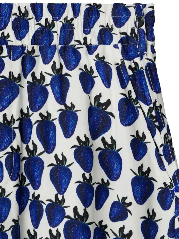 Burberry Strawberry Print Straight Trousers