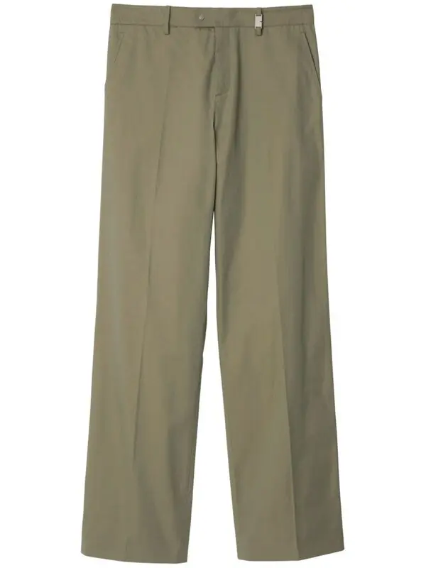 Burberry Straight-leg Cotton Trousers