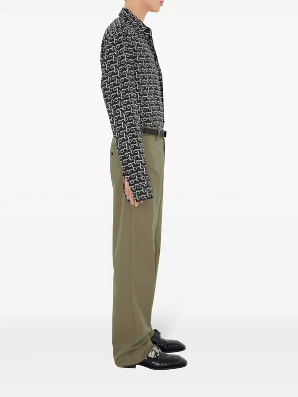 Burberry Straight-leg Cotton Trousers