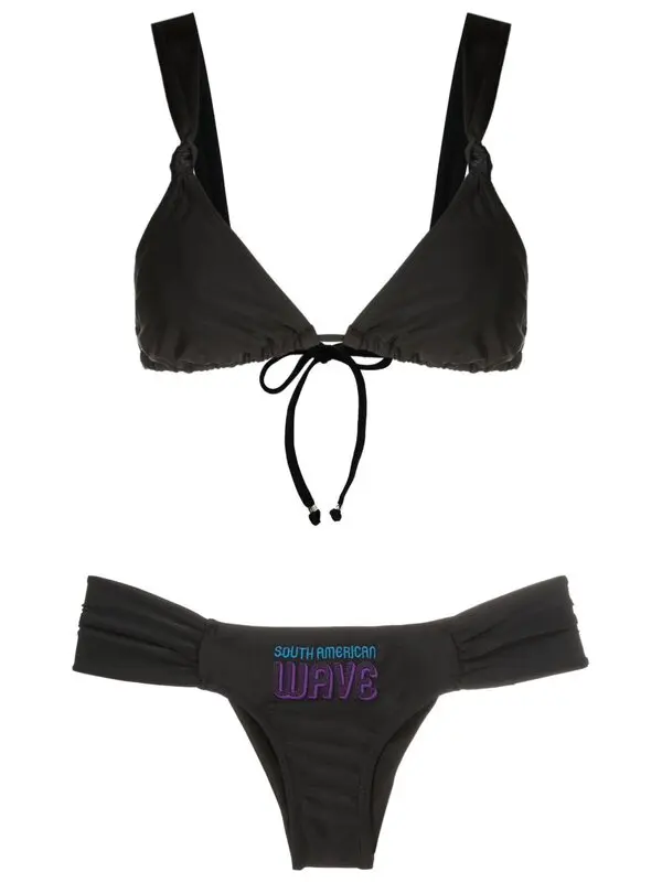 AMIR SLAMA South American Wave Bikini - Black