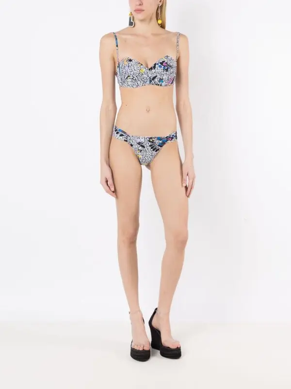 AMIR SLAMA Graphic-print Bikini Set