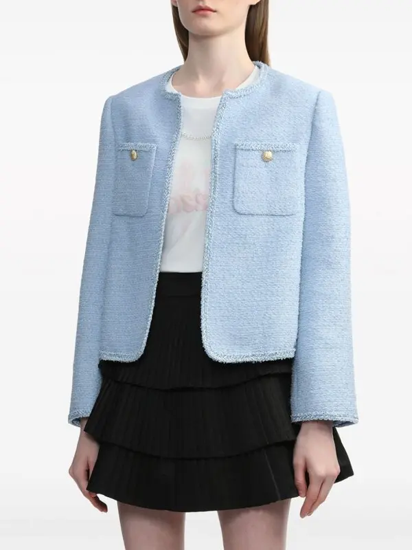 B+AB Braided-trim Tweed Jacket