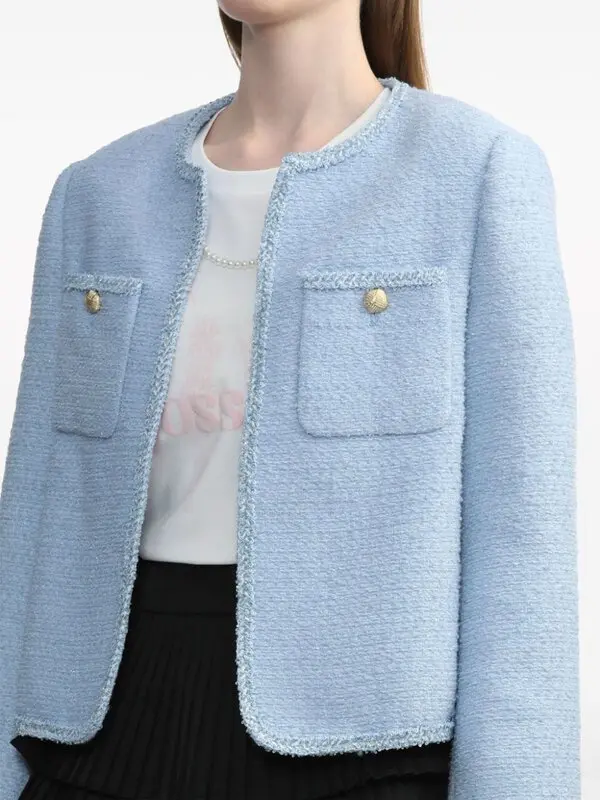 B+AB Braided-trim Tweed Jacket