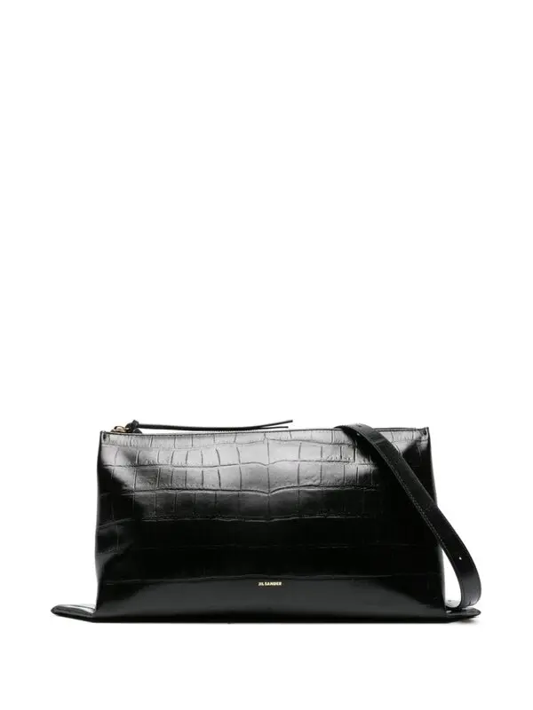 JIL SANDER Medium Empire Leather Shoulder Bag