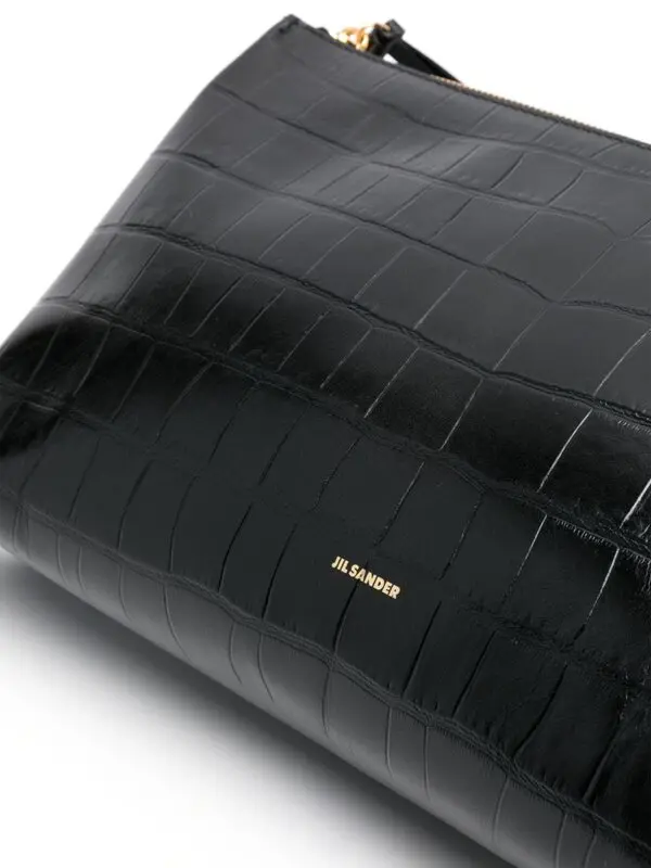 JIL SANDER Medium Empire Leather Shoulder Bag