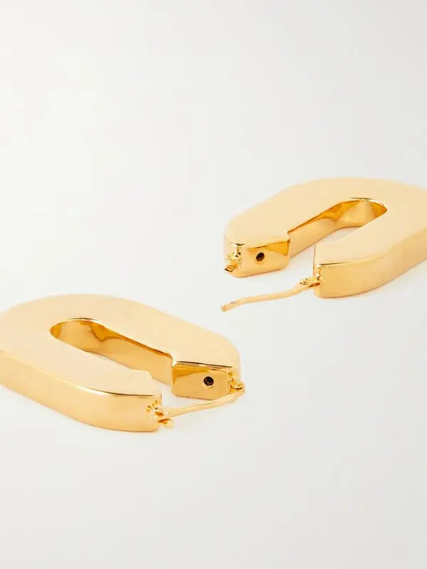 JIL SANDER Tone Hoop Earrings