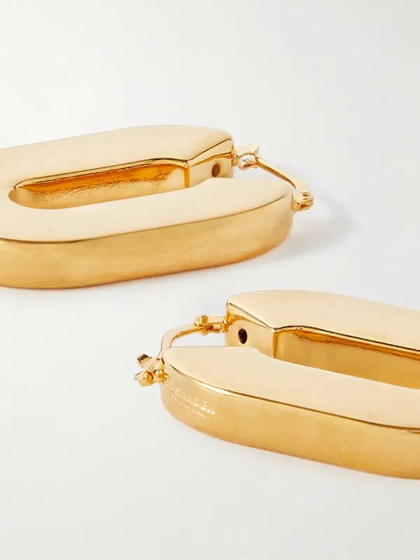 JIL SANDER Tone Hoop Earrings