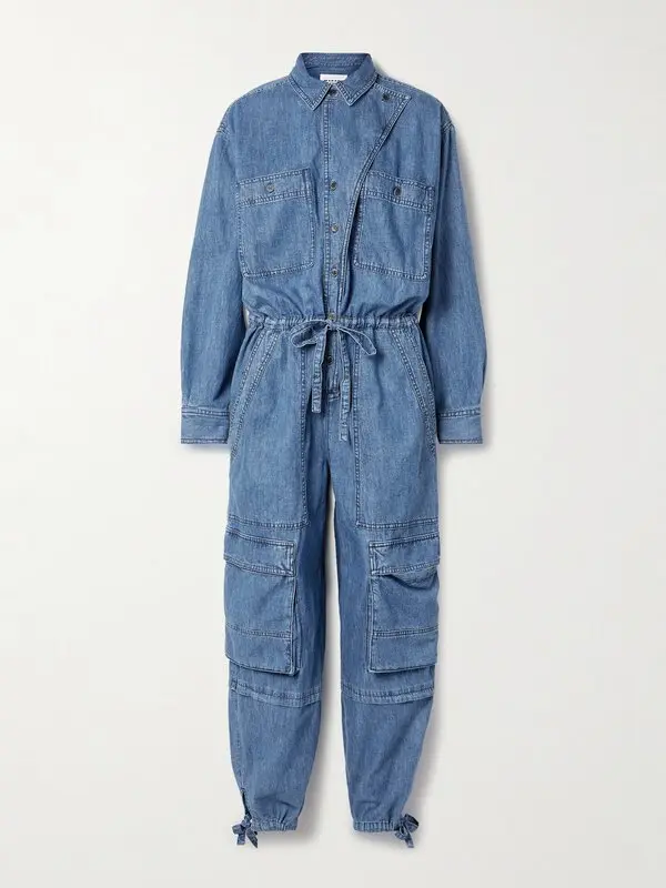 MARANT ETOILE Idany Denim Jumpsuit - Blue