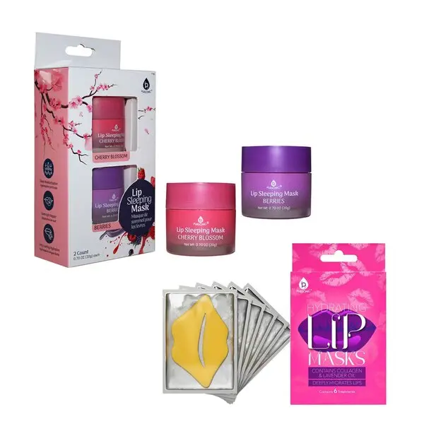 PURSONIC Lip Care Luxe Duo: Hydrating Lip Masks & Lip Sleeping Mask 2 Pack - Open Miscellaneous