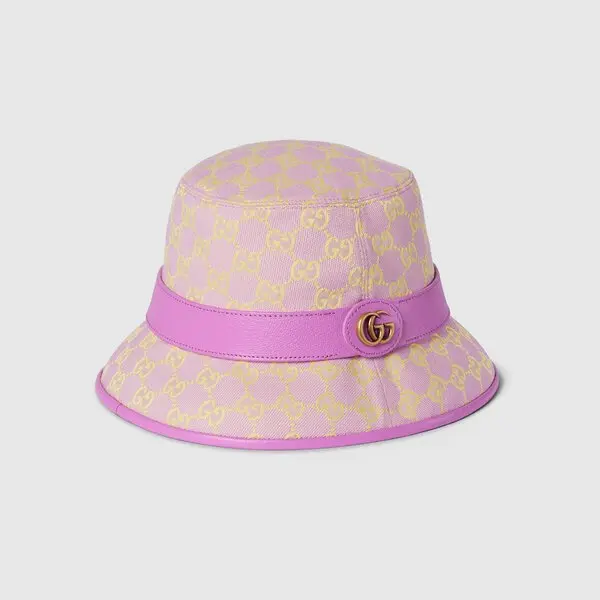 Gucci Gg Canvas Bucket Hat - Pink | Editorialist display picture 1