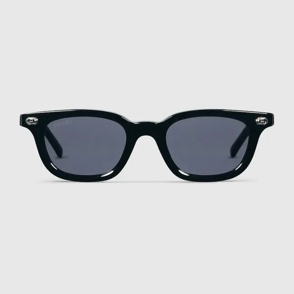 Gucci Oval Frame Sunglasses - Black