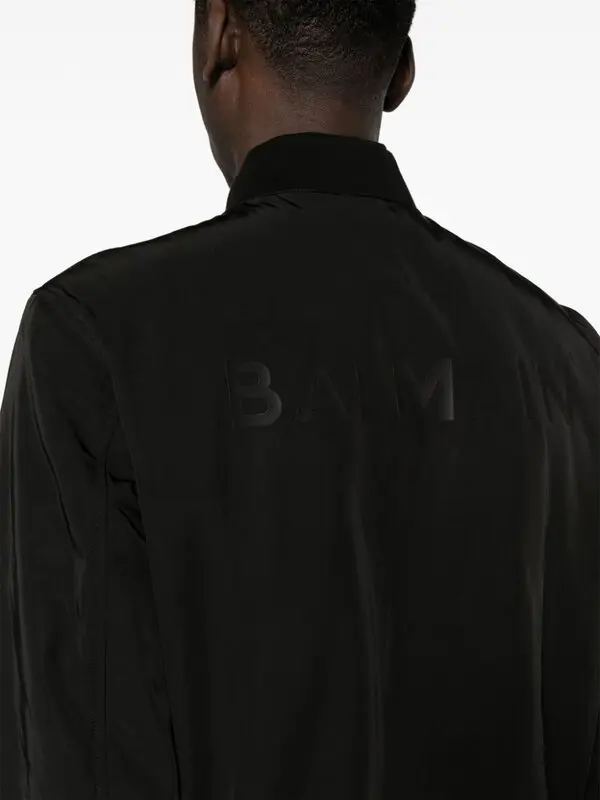 Balmain Logo-appliqué Bomber Jacket