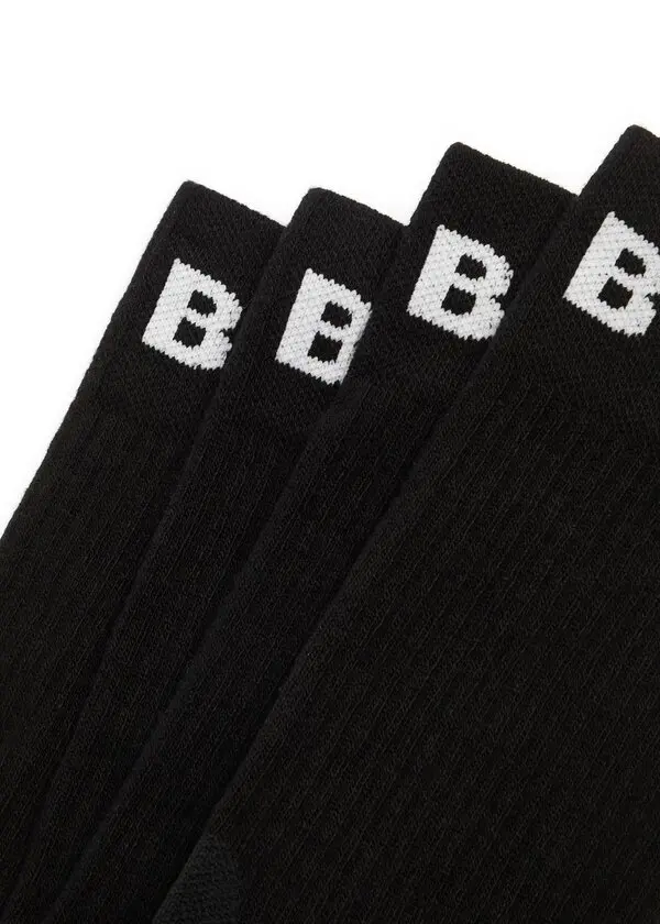 BOSS Sport Logo Cotton-blend Socks Set Of Two